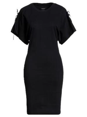 Isabel Marant Étoile Fleece Sheath Dress With Lace Detailing - Black