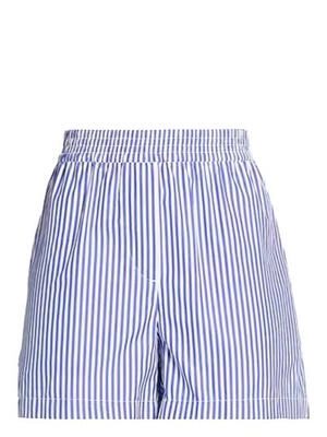 Rag & Bone Striped Poplin Bermuda Shorts - Blue