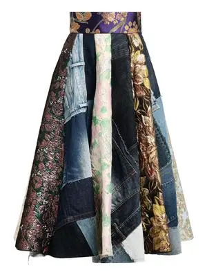 DOLCE & GABBANA Dolce & Gabbana Patchwork Midi Skirt