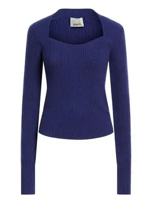 Isabel Marant Étoile Ribbed Sweetheart Neck Jumper - Blue