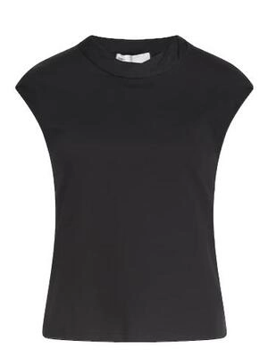 Tory Burch Crewneck Short Sleeve T-shirt - Black