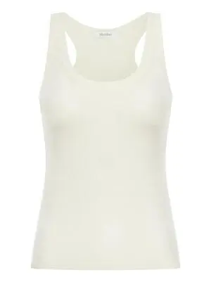 Max Mara Scoop-neck Knitted Vest - White