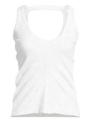 MAISON MARGIELA Printed Sleeveless Top - White