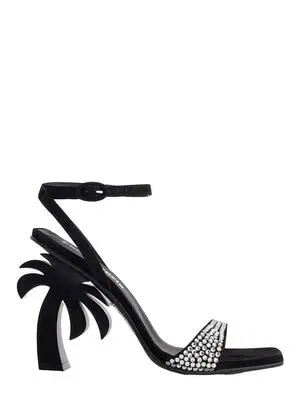Palm Angels Palm Tree Heel Sandals - Black