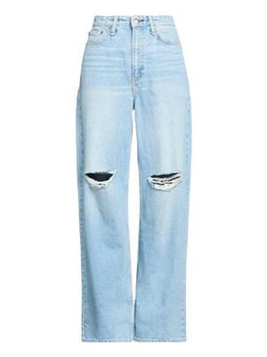 RAG & BONE Rag & Bone Wide-Leg Distressed Denim Pants