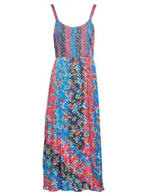 MAXCO. Max&co. Floral Print Midi Dress - Blue
