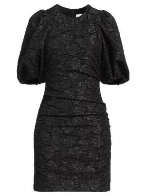 GANNI Brocade Sheath Dress - Black