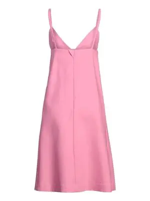 Jacquemus Sleeveless Deep V-neck Dress With Zipper Closure - Pink