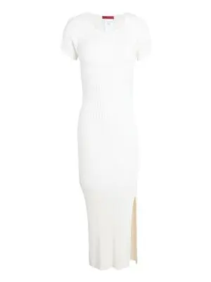 MAXCO. MAX&Co. Ribbed Knit Dress With Cutout Detail