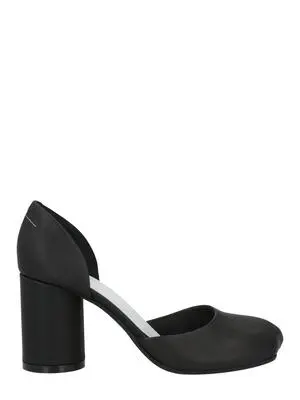 MAISON MARGIELA Minimalist Leather High Heels - Black