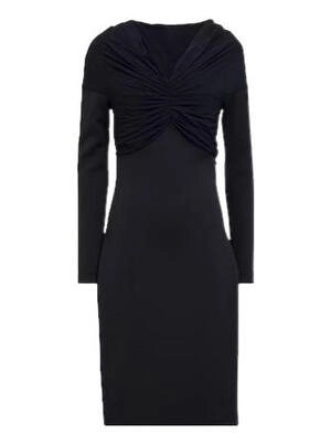 Burberry Off-the-shoulder Long Sleeve Sheath Dress - Black