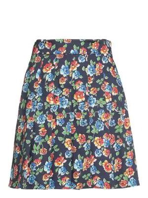 MAXCO. Max&co. Pleated Floral-print Mini Skirt - Black