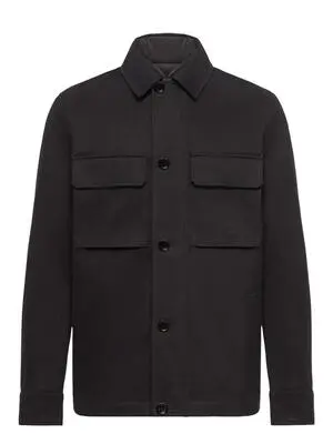 Moncler Thaldrik Cotton Field Jacket With Detachable Down Vest - Black