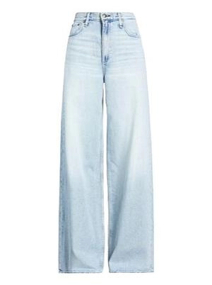 Rag & Bone Medium Wash Wide-leg Jeans - Blue