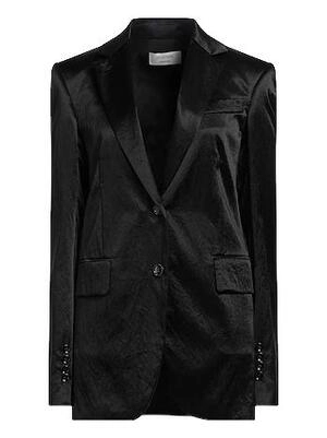 Sportmax Single-breasted Blazer With Crystal Embellishments - Black
