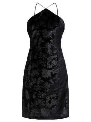 Rag & Bone Sleeveless Velvet Floral Dress - Black