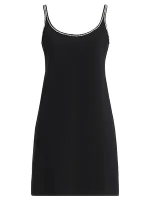 Sportmax Sleeveless Embellished Crewneck Dress - Black