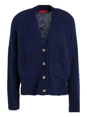 MAXCO. Max&co. Medium-weight Knitted Cardigan - Black
