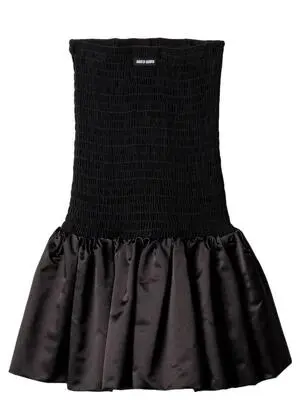 MIU MIU Miu Miu Strapless Ruched Mini Dress