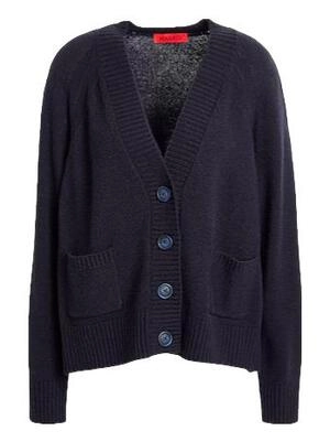 MAXCO. Max&co. V-neck Button-front Cardigan - Black