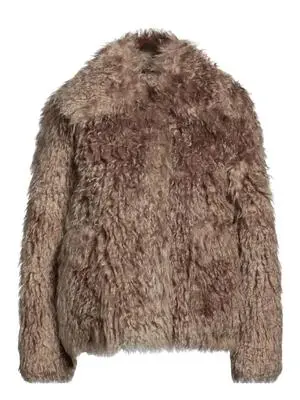 Burberry Shearling Coat - Brown