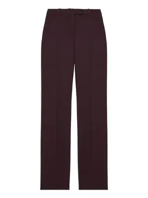 Alexander McQueen Concealed-fastening Tailored Trousers - Deep Red