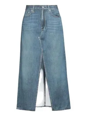 RAG & BONE Rag & Bone Flared Denim Maxi Skirt