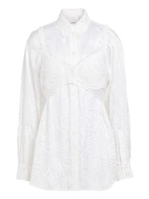 BURBERRY Burberry Long Sleeve Lace Shirt Blouse