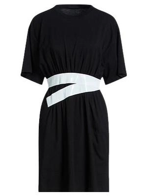 MAISON MARGIELA Printed Jersey Crewneck Dress - Black