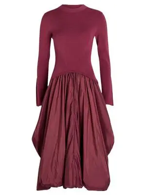 Simkhai Simkhai Midi Dress With Gathered Bubble Skirt Red