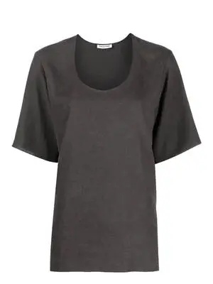 LOW CLASSIC Scoop-neck Short-sleeve T-shirt - Black