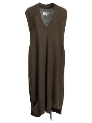 MAISON MARGIELA Sleeveless V-neck Dress - Black