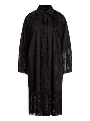 MAISON MARGIELA Fringed Shirt Dress - Black