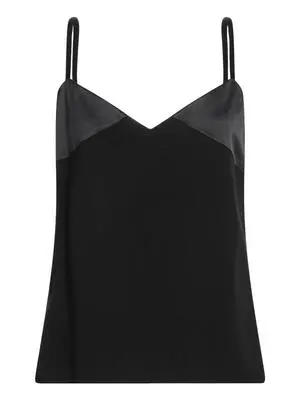 Max Mara Sleeveless Zip Up Top - Black