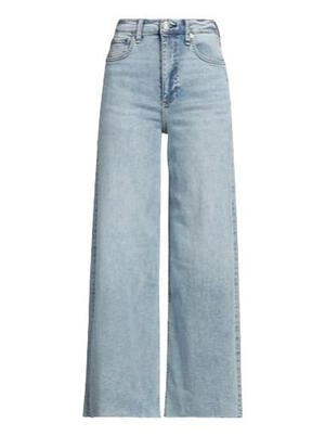 Rag & Bone Wide-leg Jeans With Raw Edge Hem - Gray