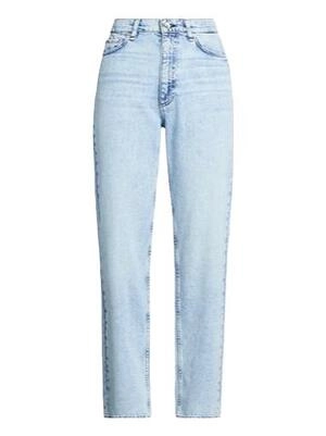 Rag & Bone Light Wash Denim Mom Jeans - Blue