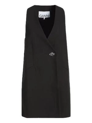 GANNI Suit-style Vest - Black