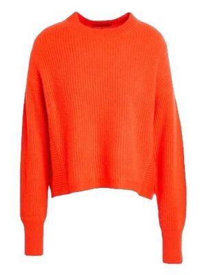 MAXCO. Max & Co. Cashmere Ribbed Knit Crewneck Sweater - Red