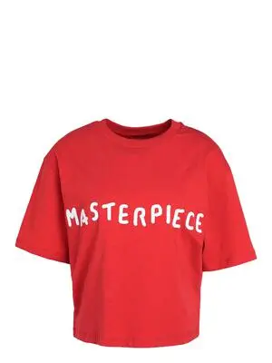 MAXCO. Max&co. Printed Crewneck Short Sleeve T-shirt - Red