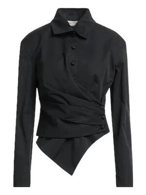Tory Burch Long Sleeve Shirt With Classic Collar And Button Design - Black