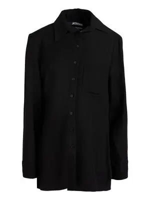 Tory Burch Solid Long-sleeve Blouse - Black