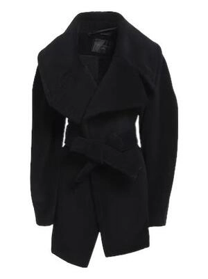 Balenciaga Double-breasted Short Coat - Black