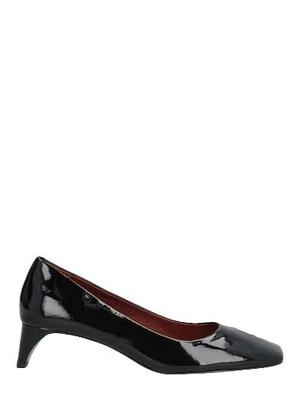 Tory Burch Square-toed High Heels With Cutout - Black