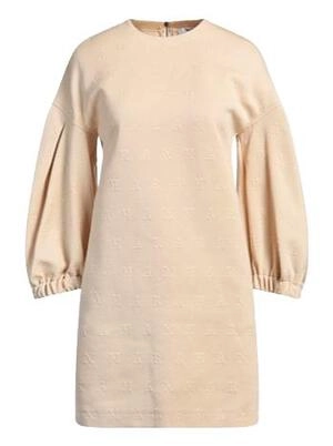 Max Mara Max Mara Jacquard Logo T-Shirt Dress Nude