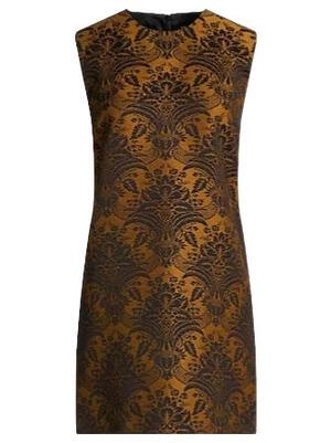 Max Mara Sleeveless Printed Mini Dress - Brown