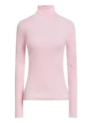 Burberry Ribbed Turtleneck Long-sleeve Knit - Pink