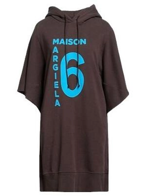 MAISON MARGIELA Printed Hooded Dress - Black
