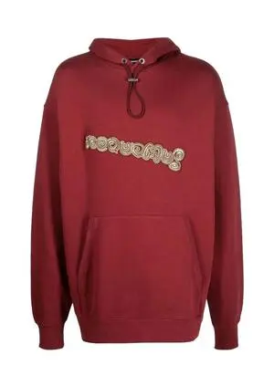 Jacquemus Hooded Sports Sweater - Red