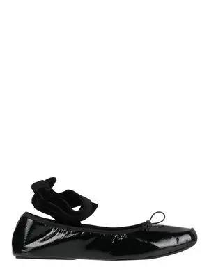 TORY BURCH Tory Burch Patent Leather Square-Toe Ballet Flats