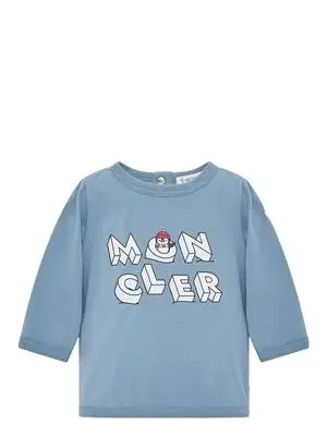 Moncler Long Sleeved T-shirt - Light Blue